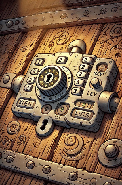 Find keys of locks to secret doors.